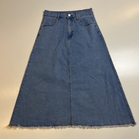 belle poque | Skirts | Belle Poque Aline Denim Skirt Size M Light Wash ...